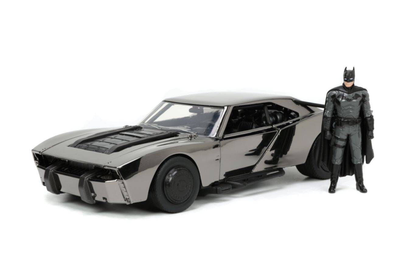 BATMAN - BATMOBILE (2022, The Batman) Chrome Black (SDCC'22) 1:24 Scale ...
