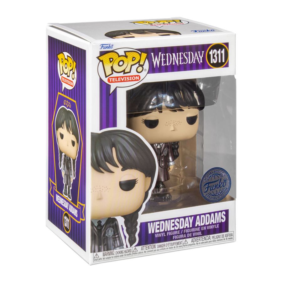 POP Television WEDNESDAY (Netflix) - WEDNESDAY ADDAMS (Metallic) Vinyl ...